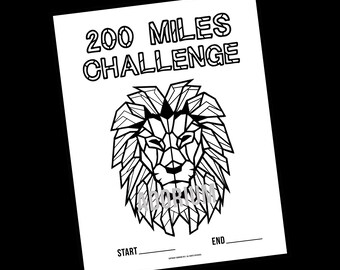 Mile Tracker Coloring - Etsy