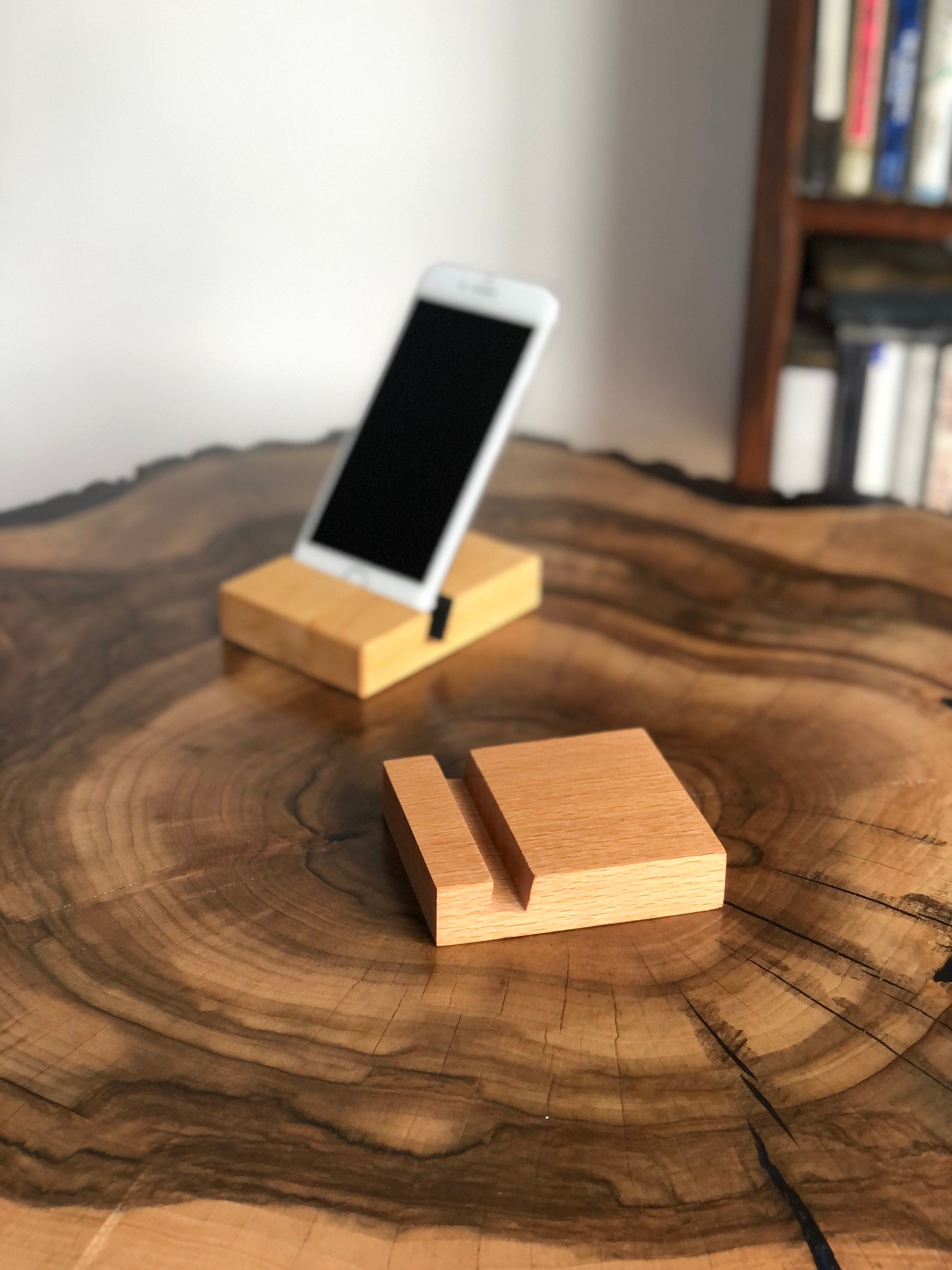 Telephone Stand Wooden Desk Organizer Apple Storage | Etsy