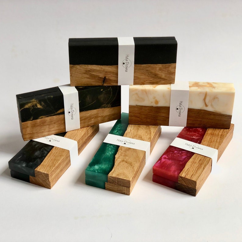 Set of Epoxy Resin Knife Handle Scales Bookmatched - Etsy