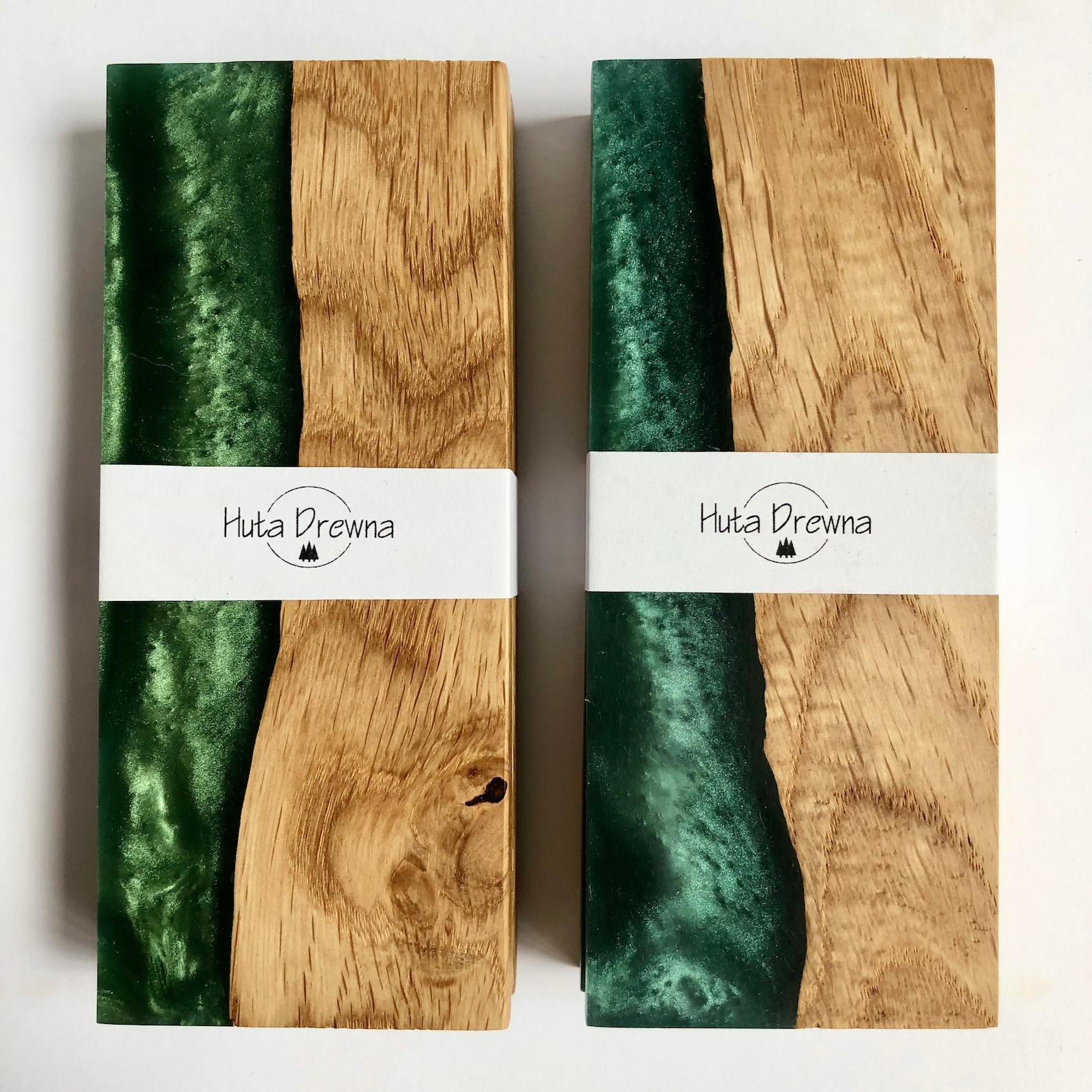 Set of Epoxy Resin Knife Handle Scales Bookmatched - Etsy