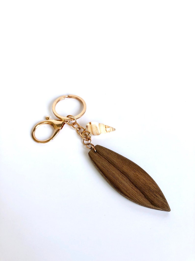 Personalized Surf Keychain | Wood and Resin Jewelery for Woman | Small ...