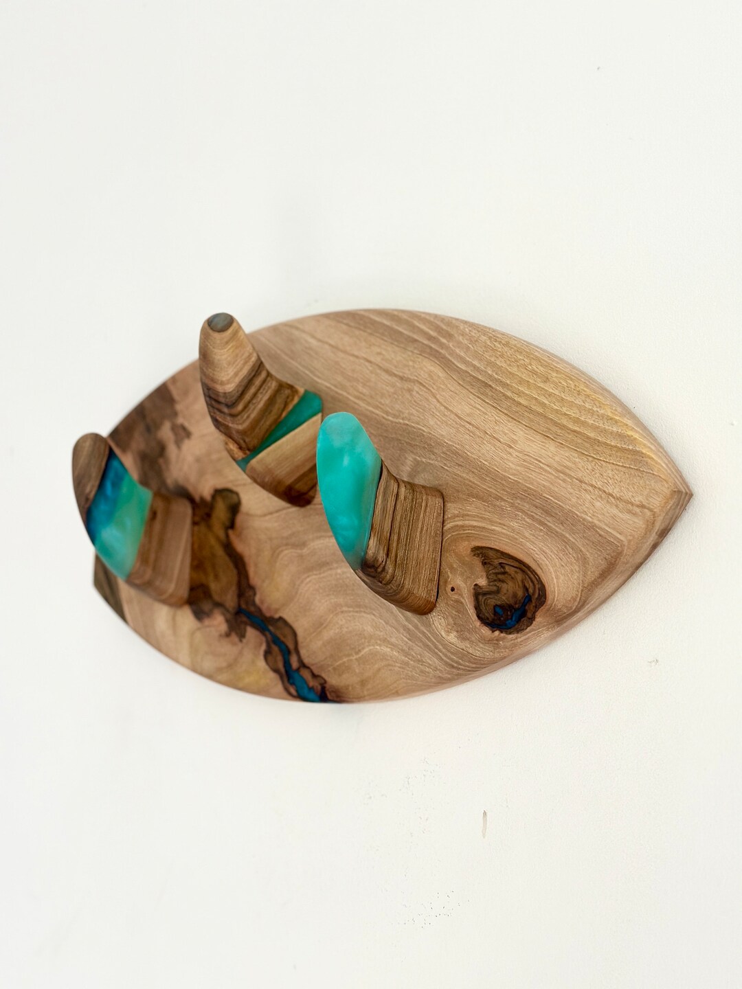 Handcrafted Surfboard Wall Rack Featuring Fins Ride the Waves in Style ...