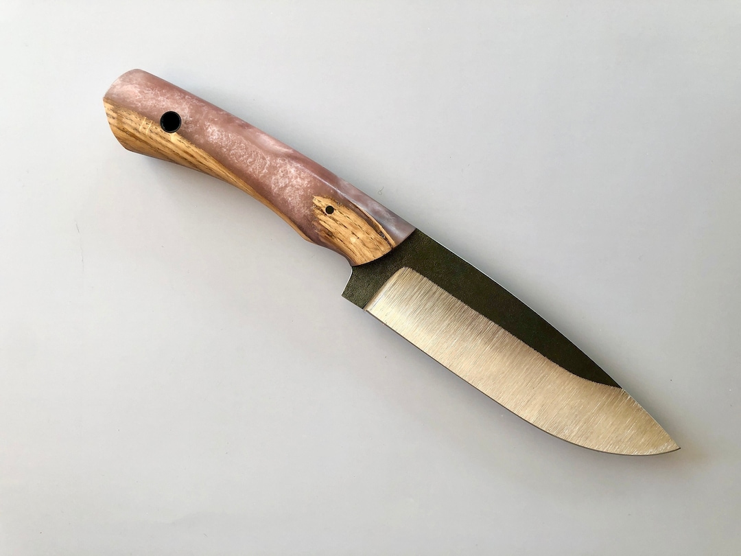 Handmade Unic Epoxy Resin Knife for Him Handle Scales | Wood&stainless ...