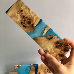 Pair of Epoxy Resin Knife Handle Scales | Bookmatched Non Stabilized Blanks | Handmade Knives ...