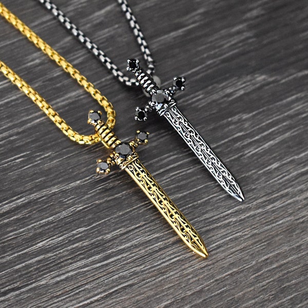 Dagger Necklace - Etsy