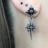 Gothic Hoops, Goth Cathedral Hoop Earrings,gothic Cathedral Inspired ...