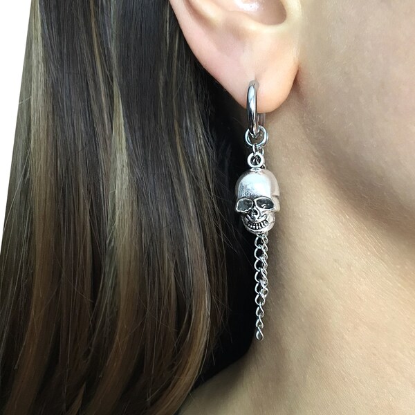 Skull Earrings - Etsy