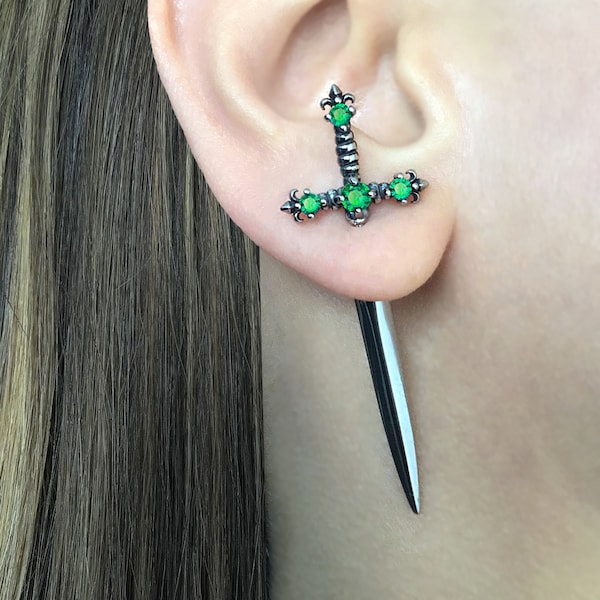 Sword Earrings - Etsy