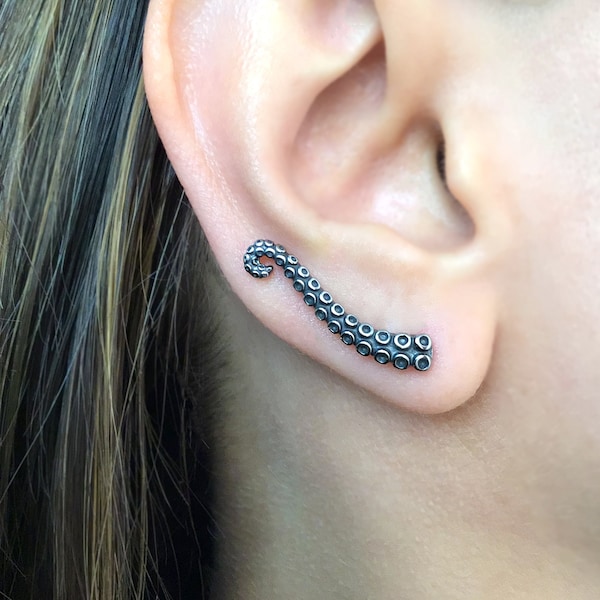 Octopus Earrings - Etsy