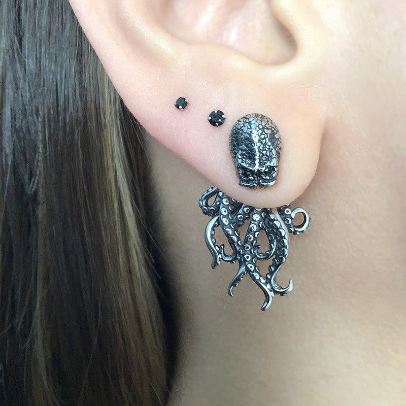 Octopus Earrings - Etsy