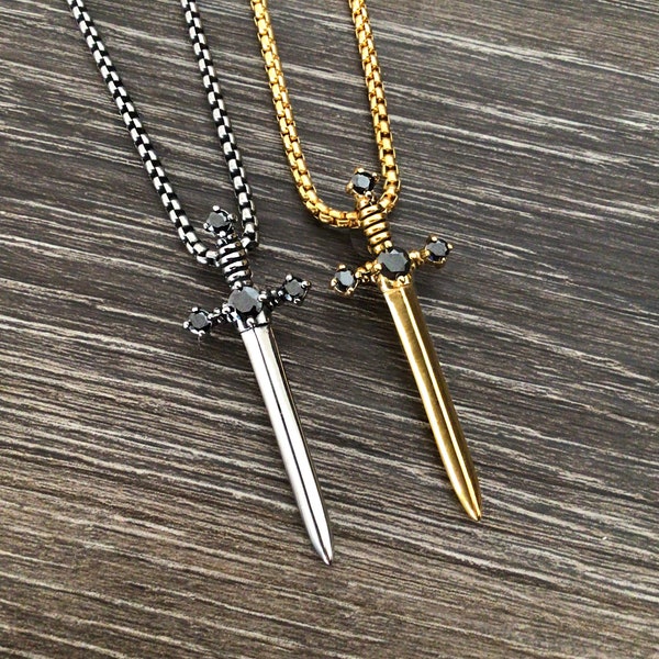 Dagger Necklace - Etsy