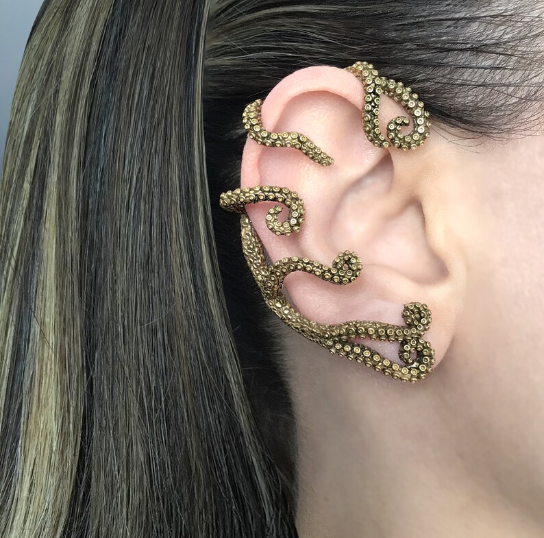 SINGLE Octopus Tentacles Earringoctopus Earring Gothic - Etsy
