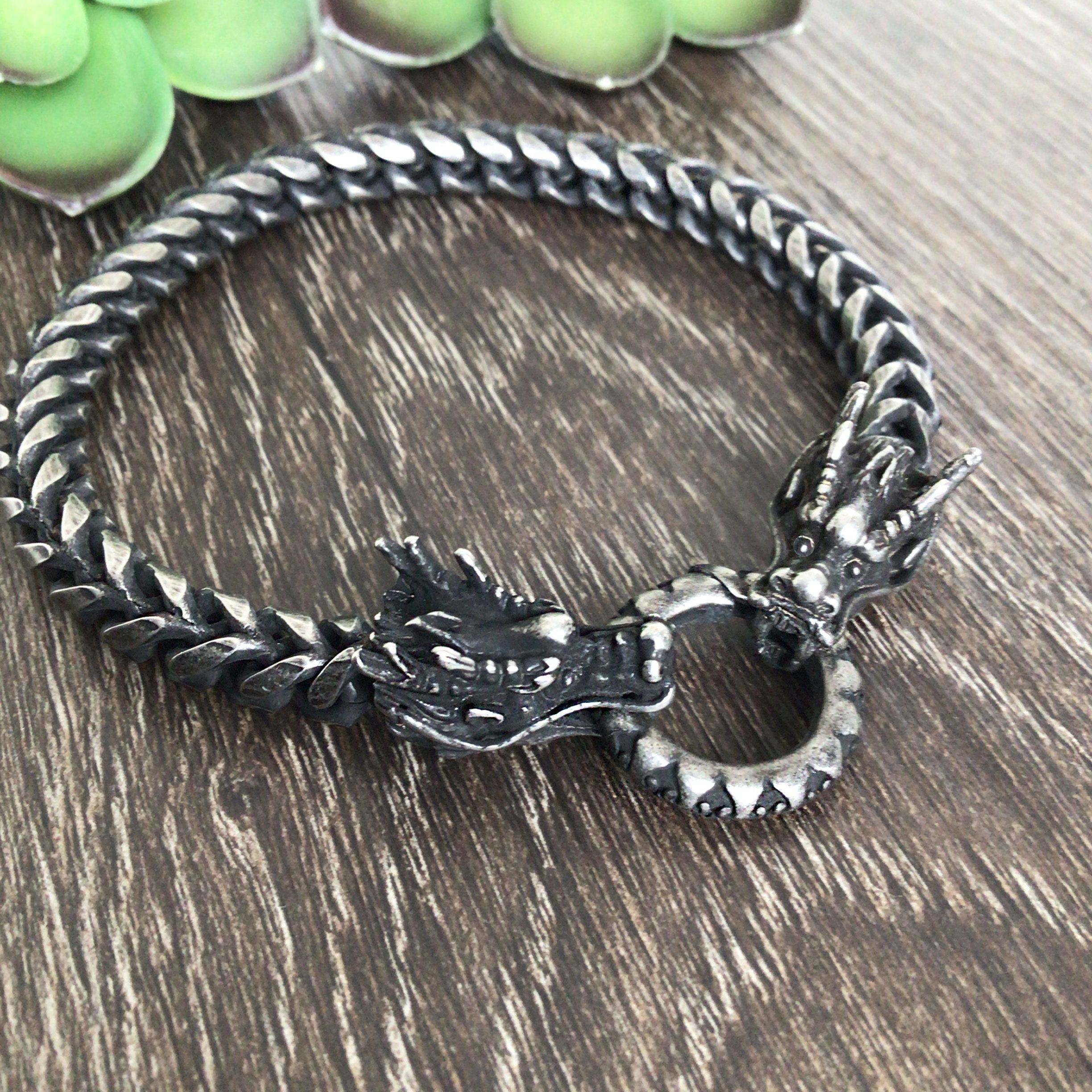Dragon bracelet Dragons men's bracelet gothic bracelet | Etsy