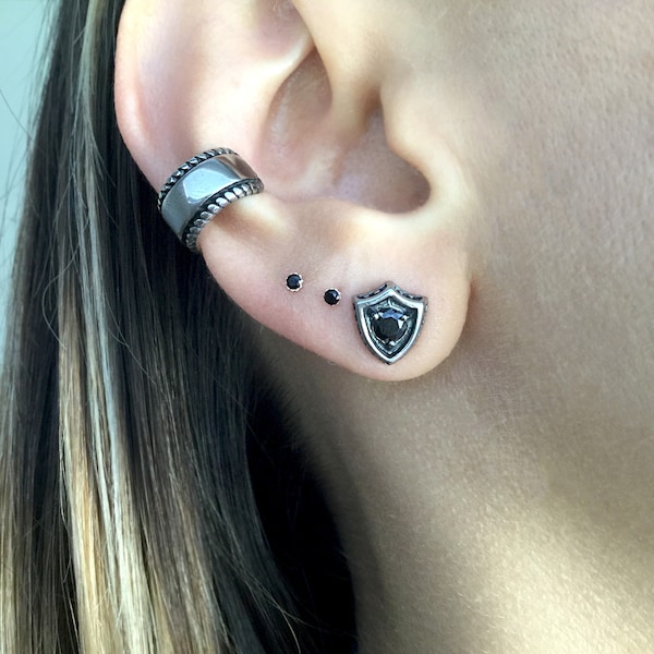 Shield Earrings - Etsy