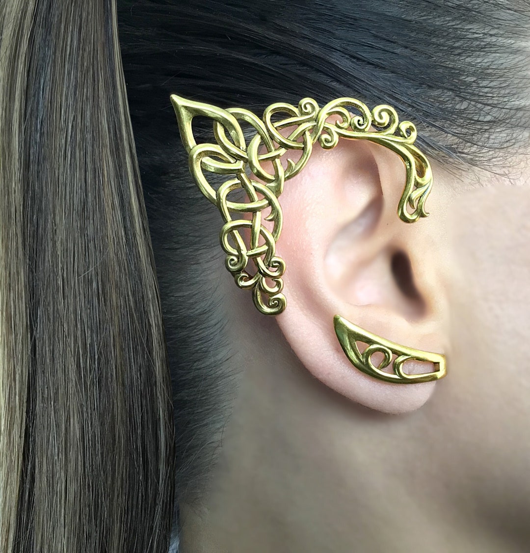 Elf Ear Cuff, Stainless Steel Vines, No Piercing Earring,elven Ear - Etsy