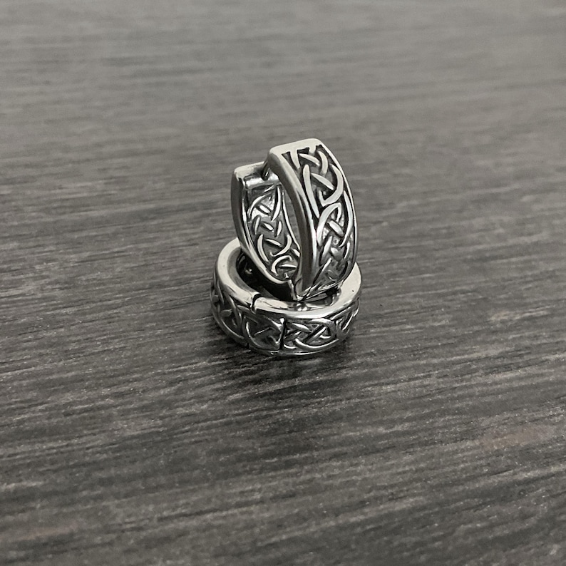Celtic Braid Earrings, Celtic Braid Hoop Earrings ,celtic Hoops ,celtic ...