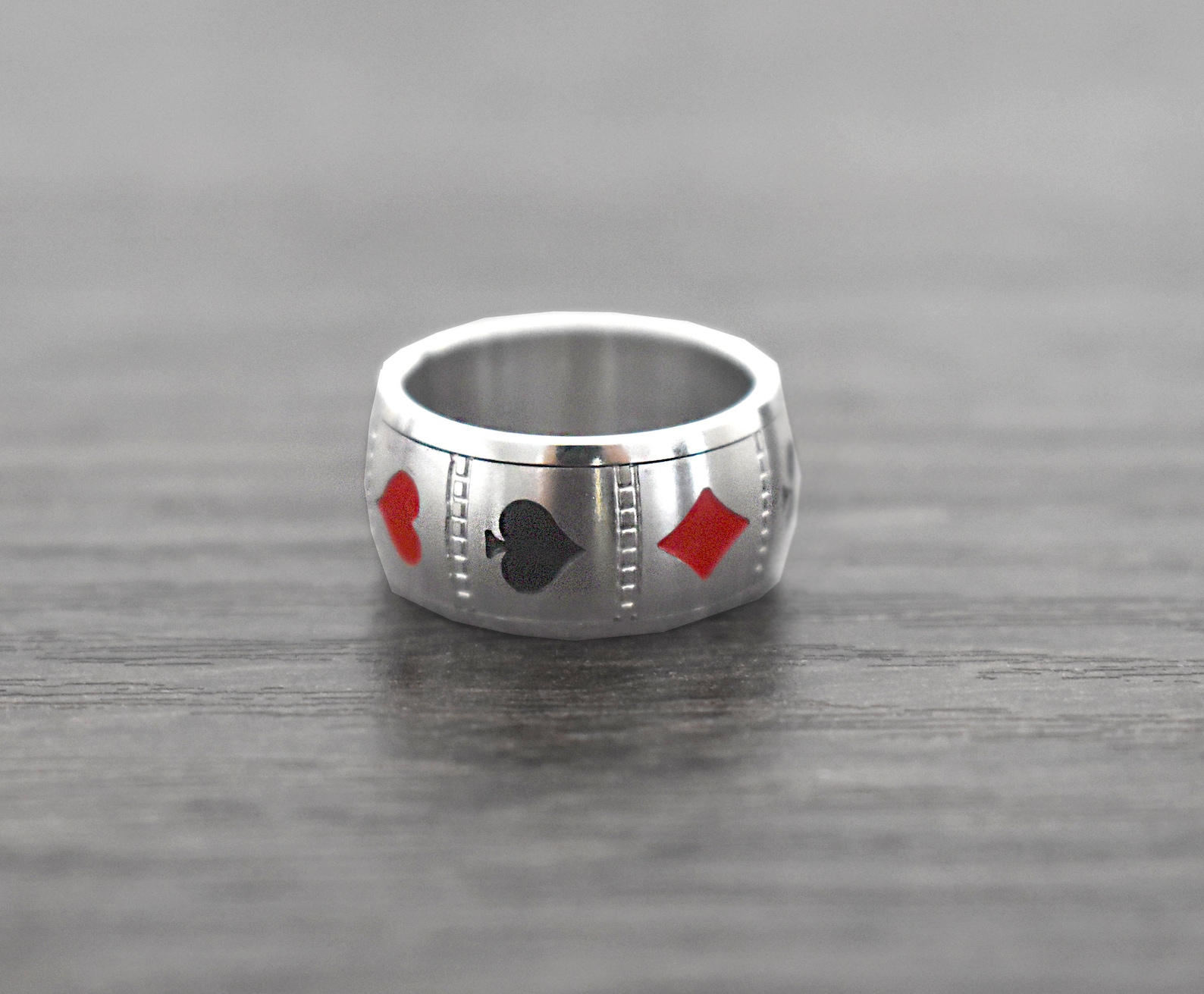 Playing Cards Suits Ringstainless Steel Ring Playing Cards | Etsy