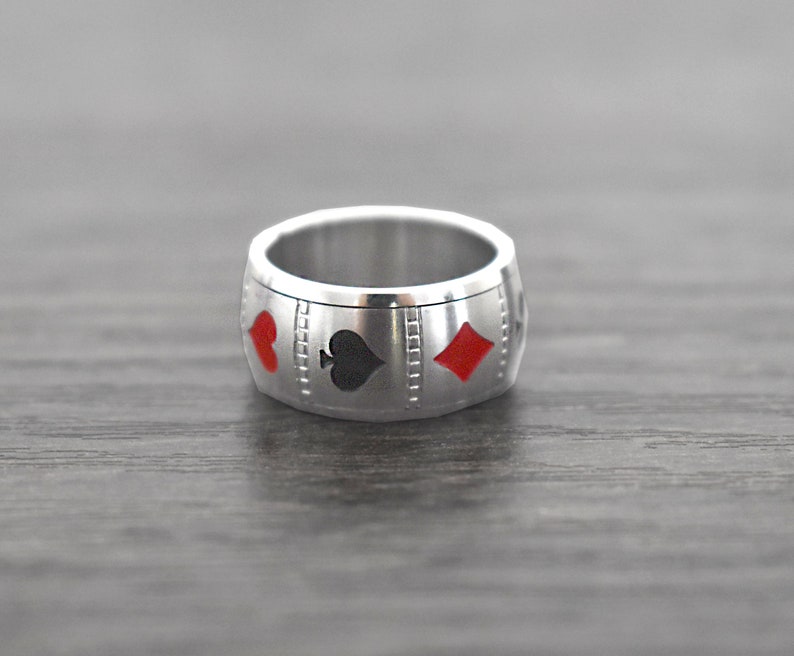 Playing Cards Suits Ring,stainless Steel Ring , Playing Cards Jewelry ...