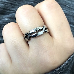 Razor Blade Ring,stainless Steel Razor Blade Ring , Razor Blade Jewelry ...
