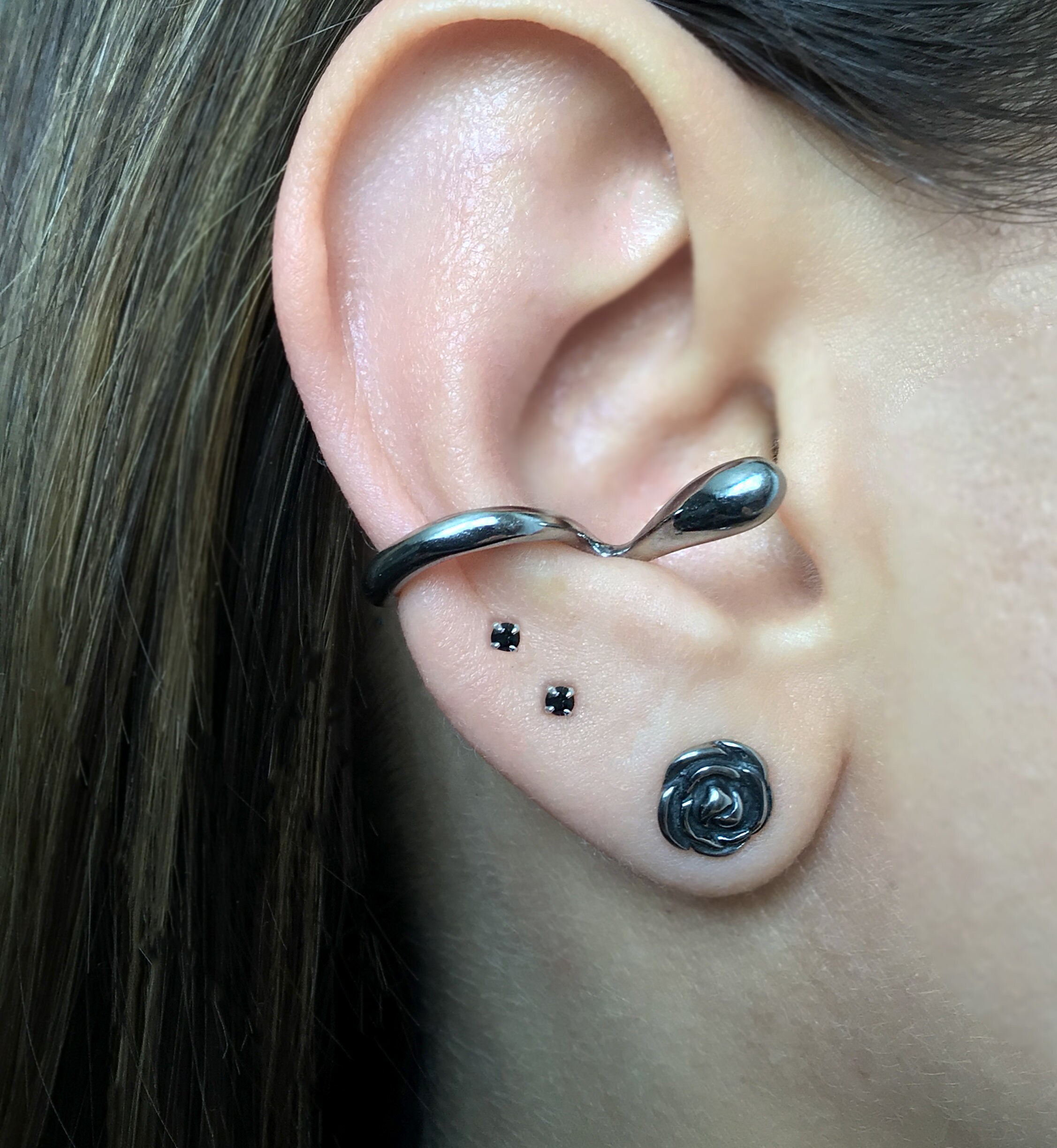 Snake Ear Cuff Serpent Ear Cuff Gothic Ear Cuff Stainless - Etsy