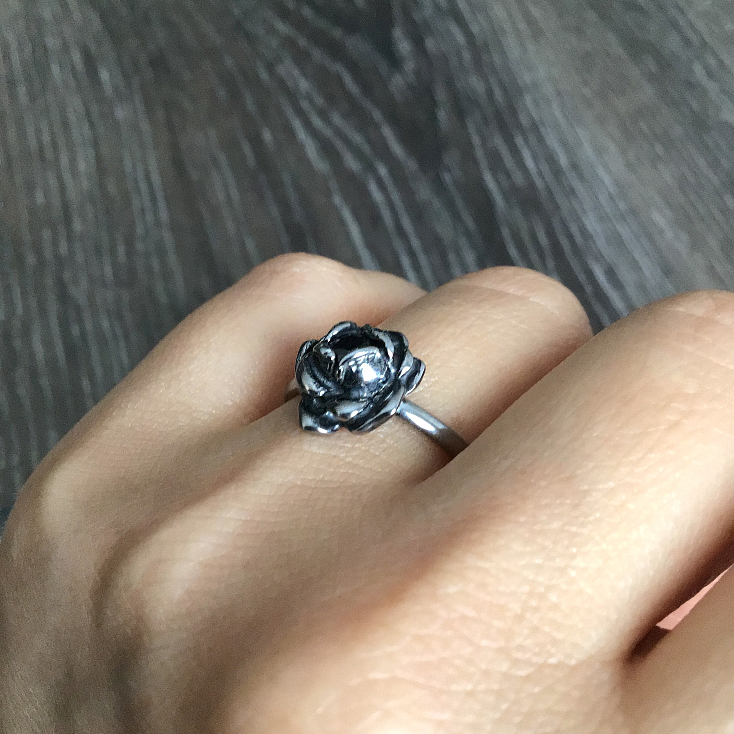 Gothic Lotus Flower Ringstainless Steel Flower Ring gothic | Etsy