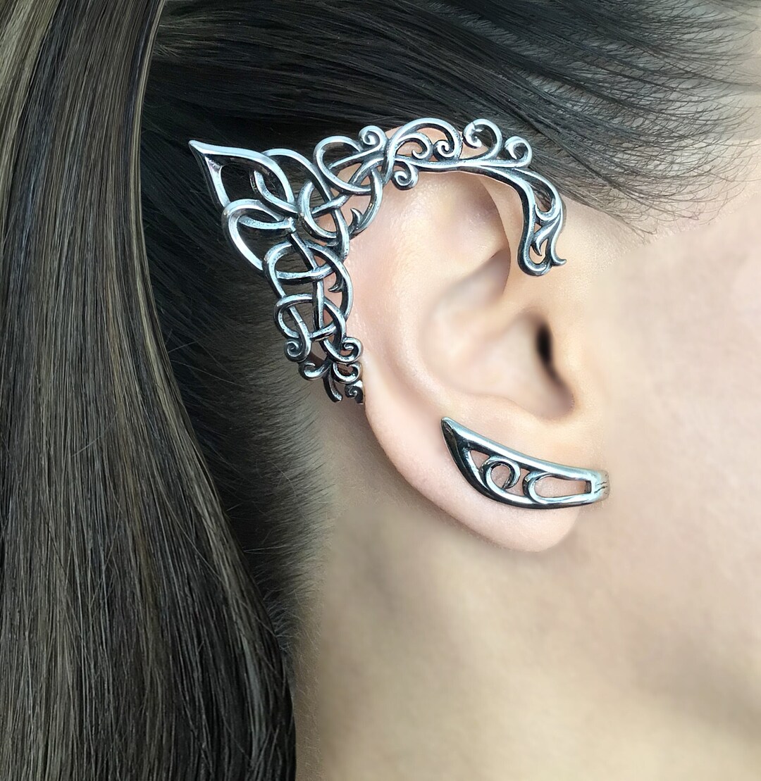 Elf Ears Forest Vine Non Piercing Cuff, No Piercing Ear Cuff, Elf ...