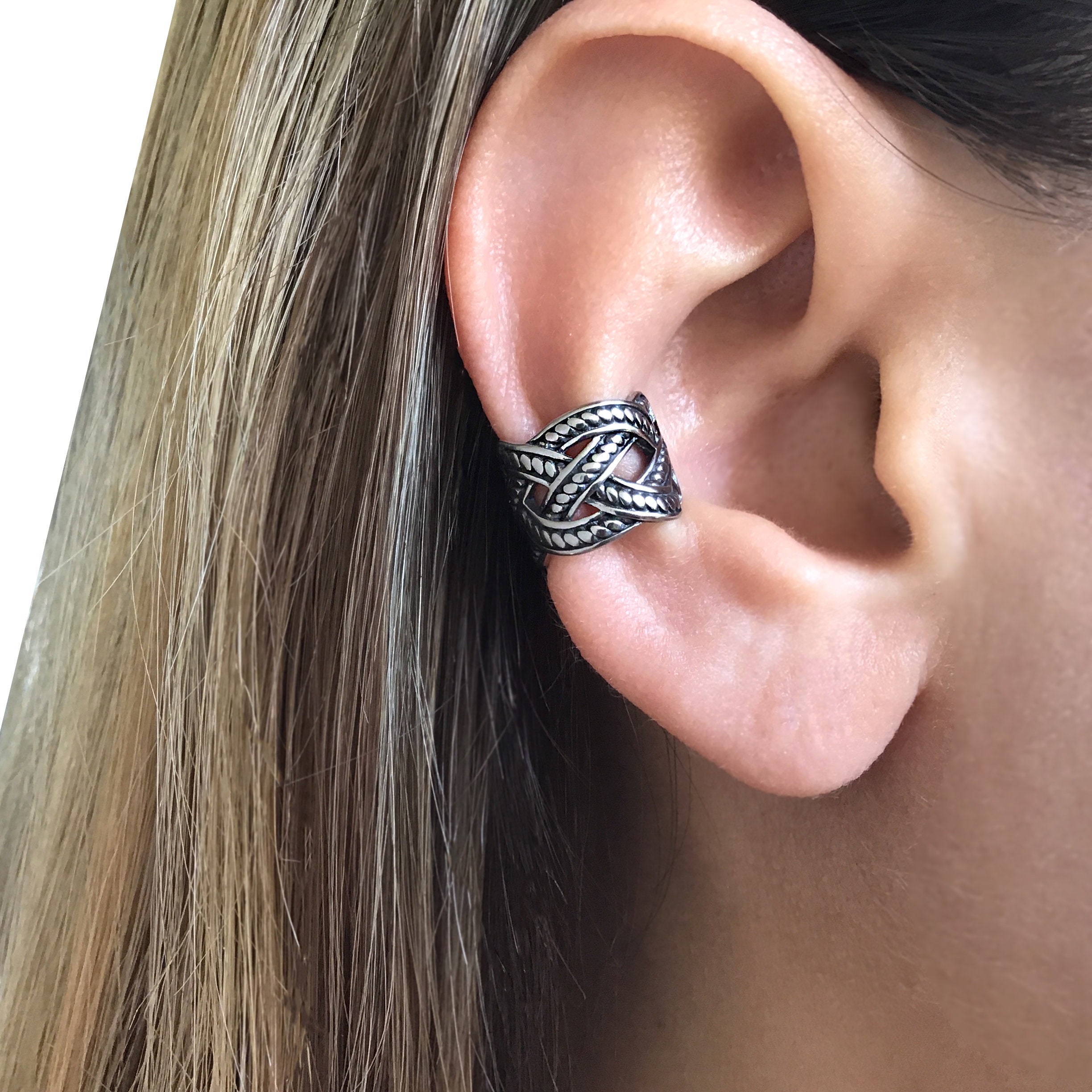 Celtic Braid Ear Cuff Gothic Ear Cuff Stainless Steel | Etsy