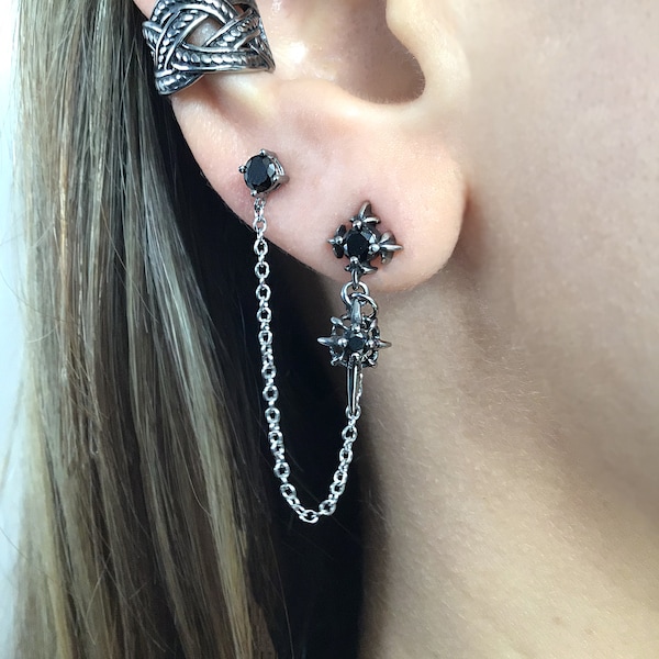 Double Lobe Piercing - Etsy