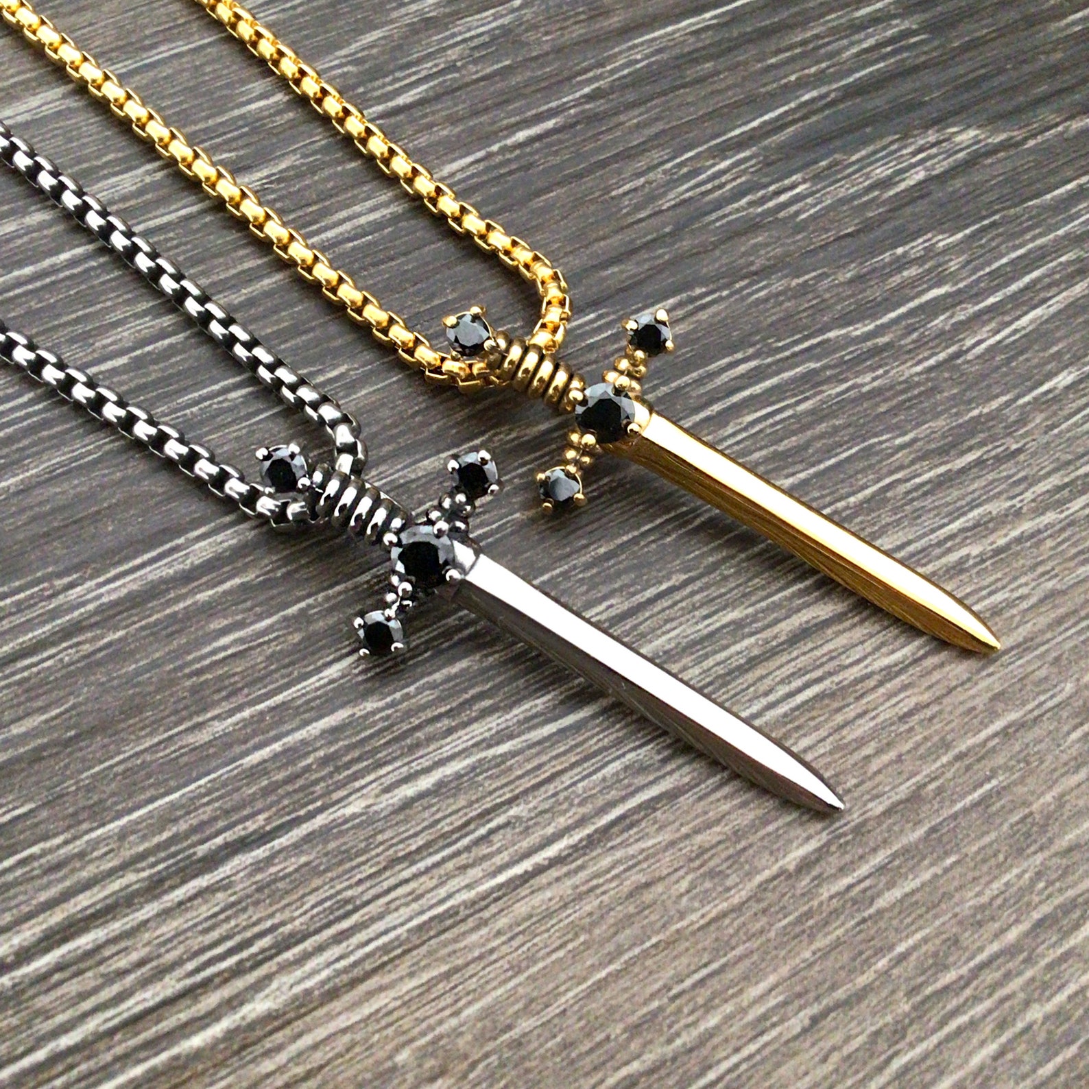 Sword Necklace Sword Pendant Sword Jewelry Dagger Necklace - Etsy
