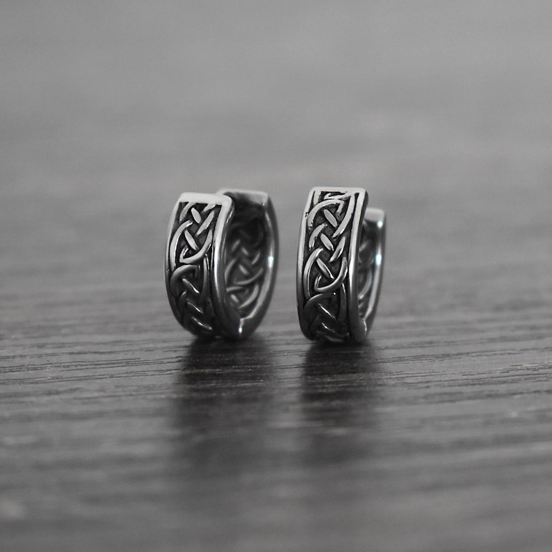 Celtic Braid Earrings, Celtic Braid Hoop Earrings ,celtic Hoops ,celtic ...