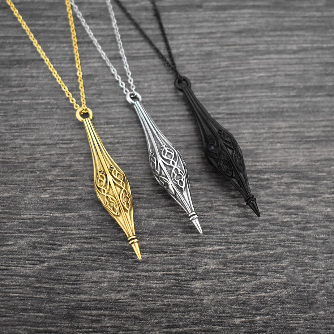 Gothic Spike Necklace, Gothic Cathedral Jewelry, Black Necklace, Goth ...