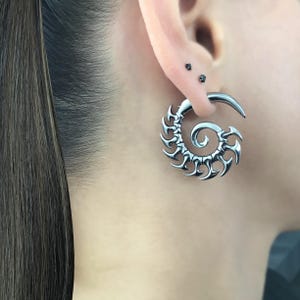 Spine and Spikes Ear Jacket Earrings, Front Back Earrings, Claw Jewelry ...