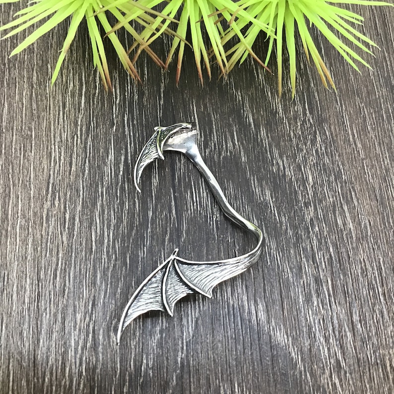 Dragon Wing Ear Cuff, Gothic Jewelry,single Stainless Steel - Etsy
