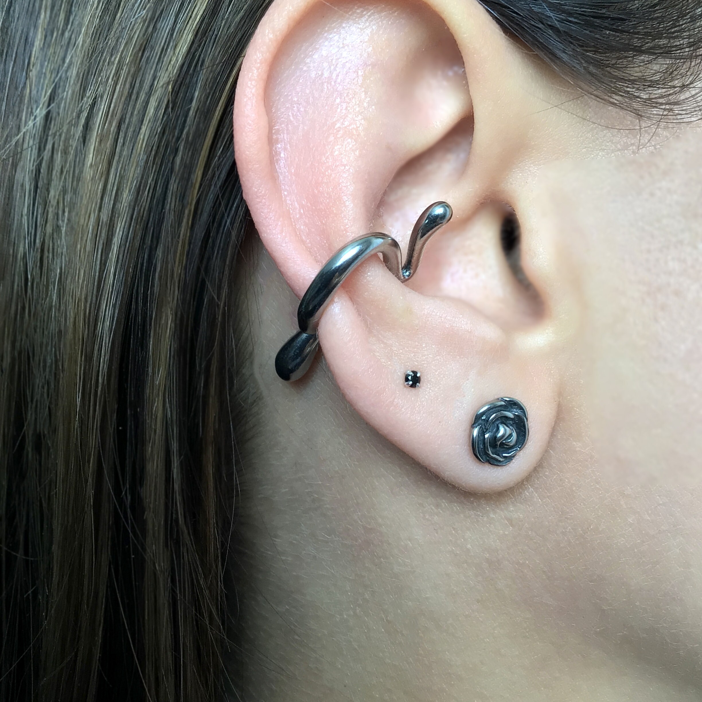 Snake Ear Cuff Serpent Ear Cuff Gothic Ear Cuff Stainless - Etsy