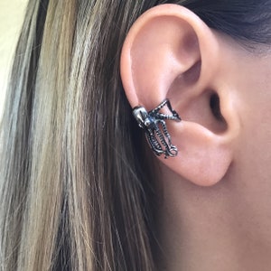 Octopus Ear Cuff, Gothic Jewelry, No Piercing Cuff Earring - Etsy