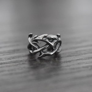 Thorns Ear Cuff, Gothic Ear Cuff, Stainless Steel Cuff, Gothic Jewelry ...