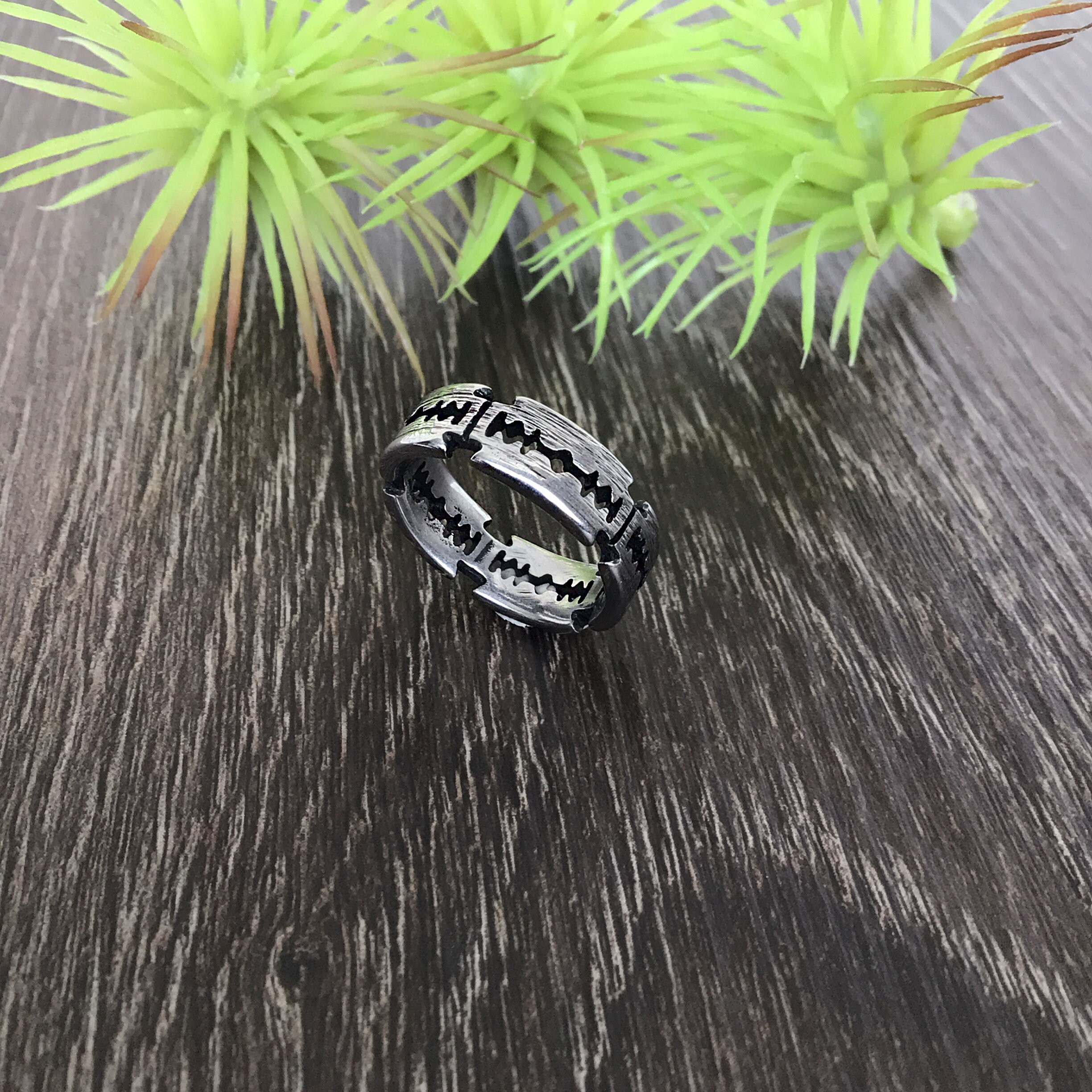 Razor Blade Ringstainless Steel Razor Blade Ring Razor | Etsy