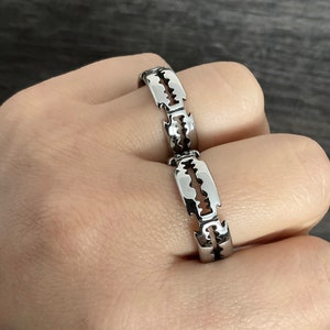 Razor Blade Ring,stainless Steel Razor Blade Ring , Razor Blade Jewelry ...