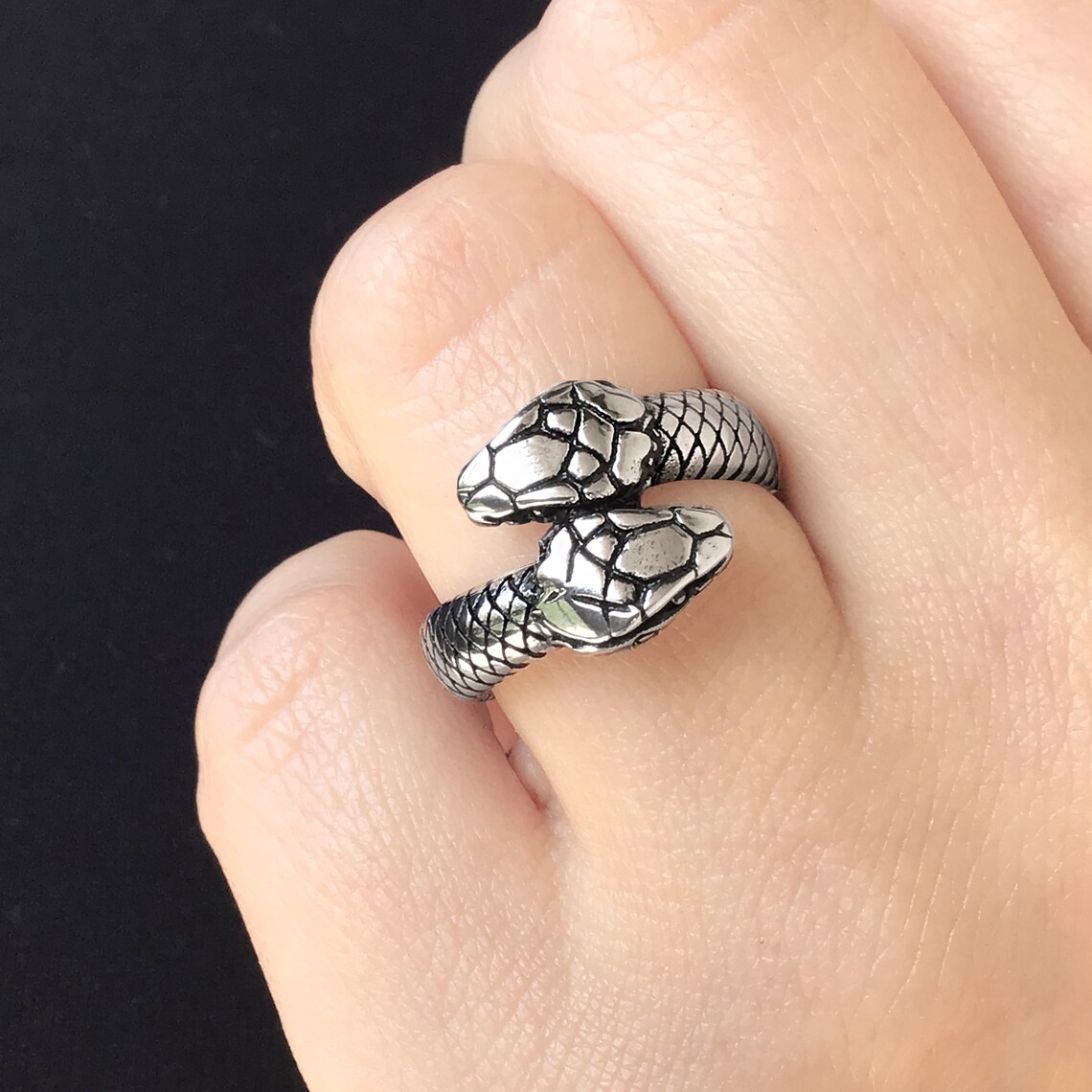 Two Headed Snake Ring Serpent Ring Snake Ring snake | Etsy