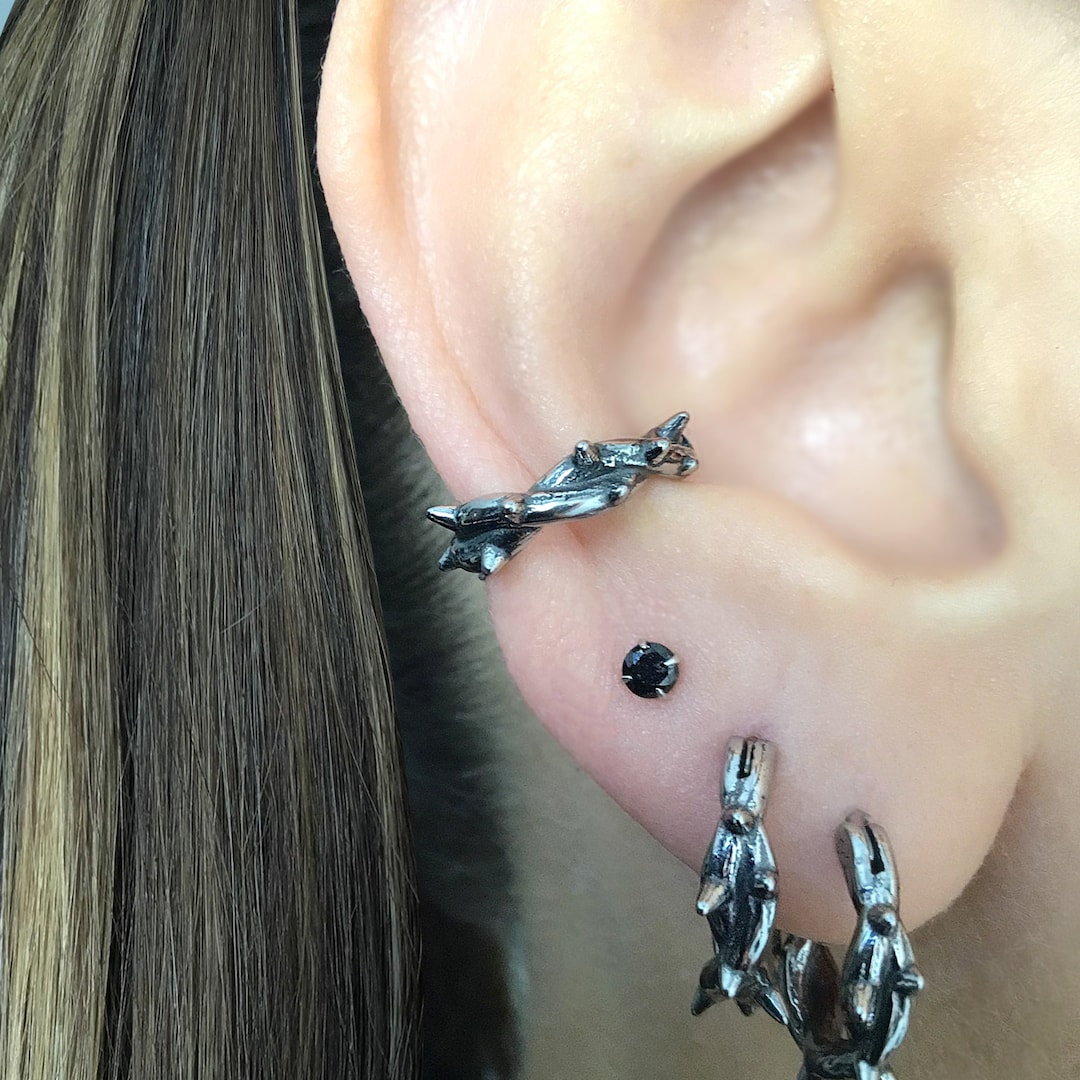 Thorns Ear Cuff, Gothic Ear Cuff, Stainless Steel Cuff, Gothic Jewelry ...
