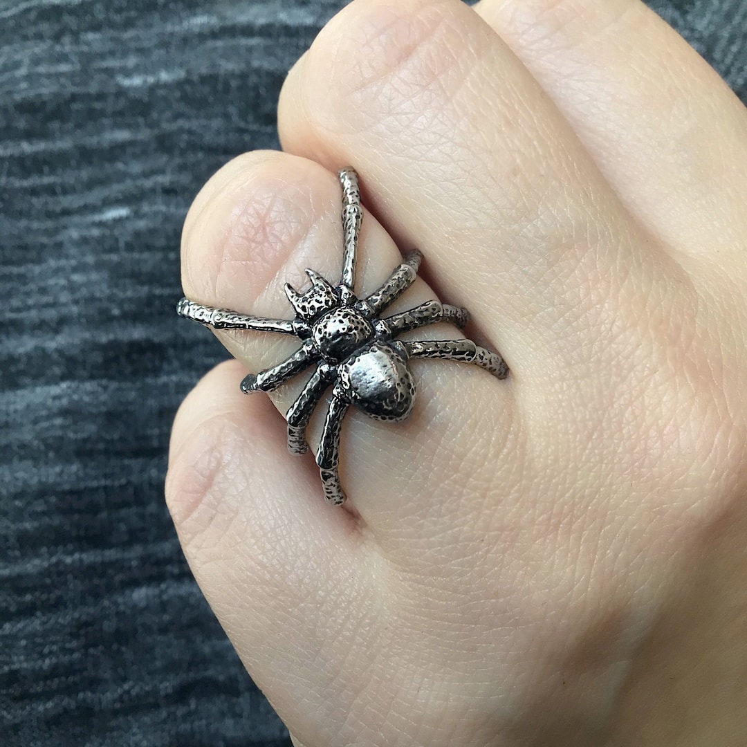 Spider Ring,stainless Steel Spider Ring , Gothic Jewelry,spider Jewelry ...