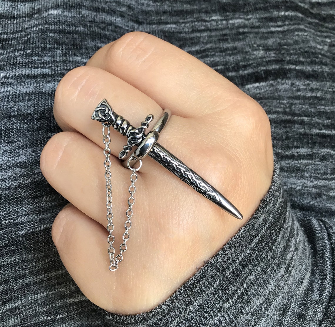 Celtic Sword Ring Sword Ring Dagger Ring Sword Jewelry - Etsy