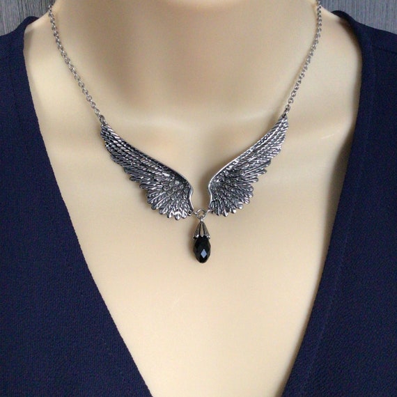 Wings Necklace stainless Steel Angles Wings Necklaceangel - Etsy