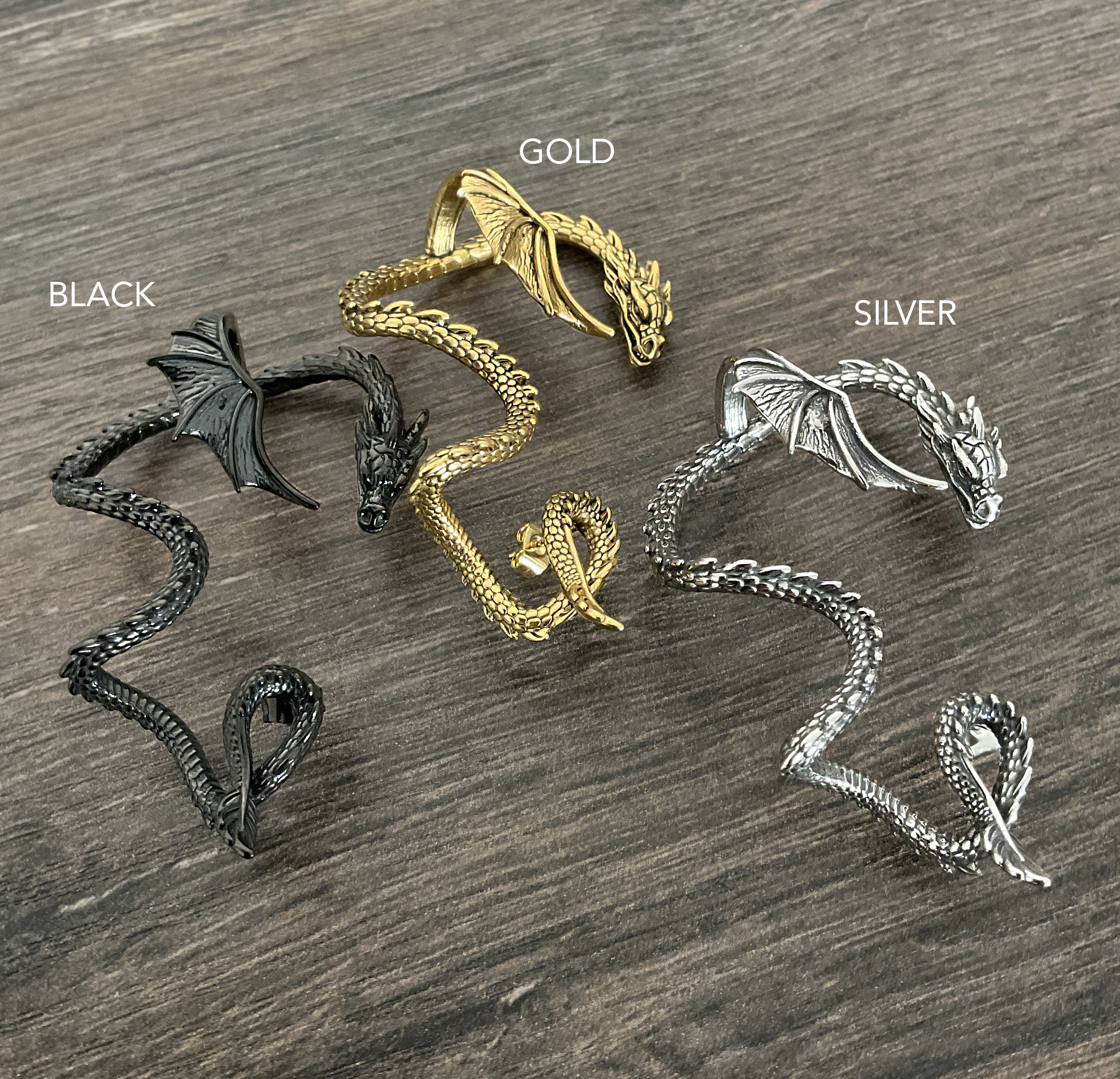 SINGLE Dragon Cuff Earring Dragon Cuff Earring Gothic - Etsy Canada