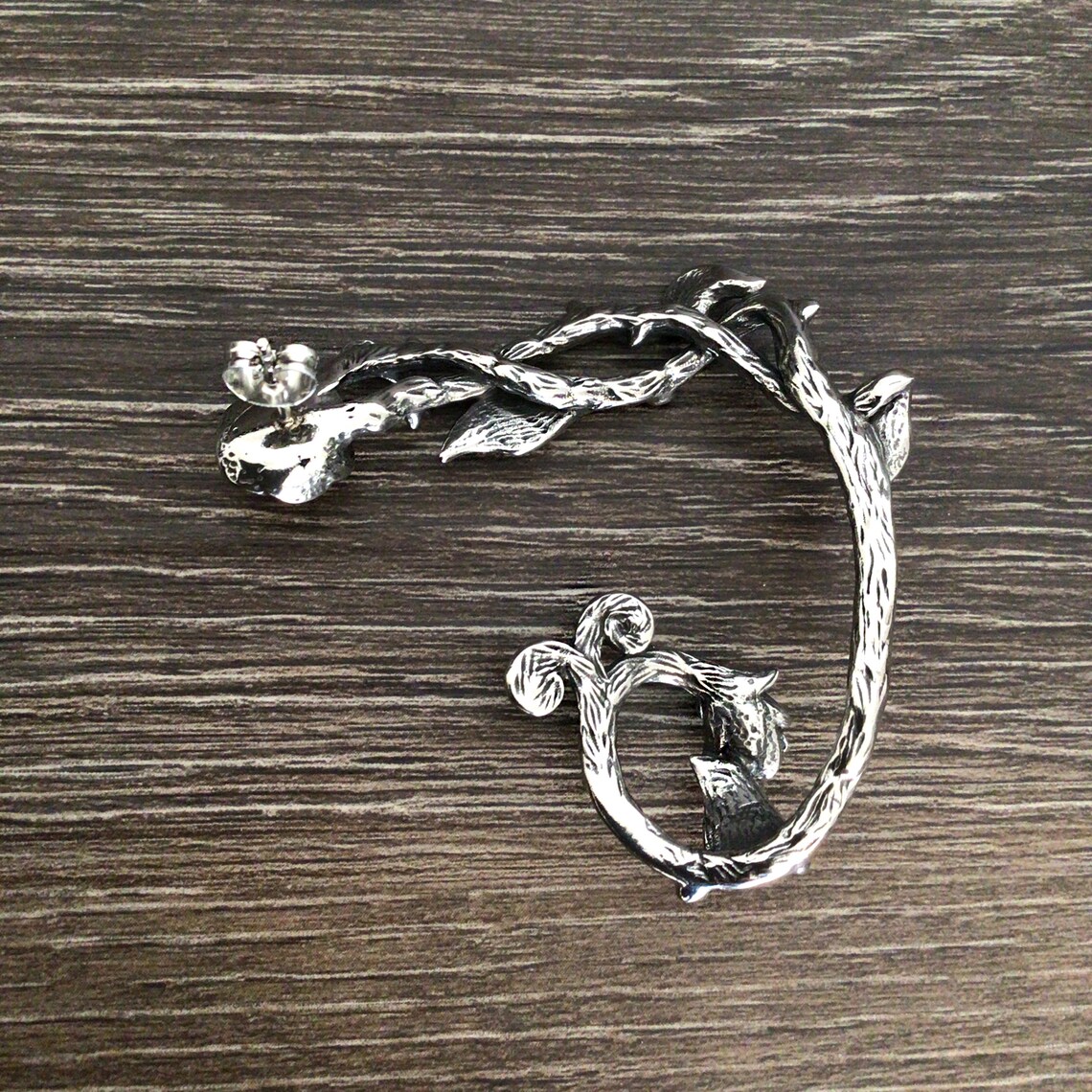 Roses and Thorns Cuff Earring Rose Vine Cuff Earring Gothic - Etsy