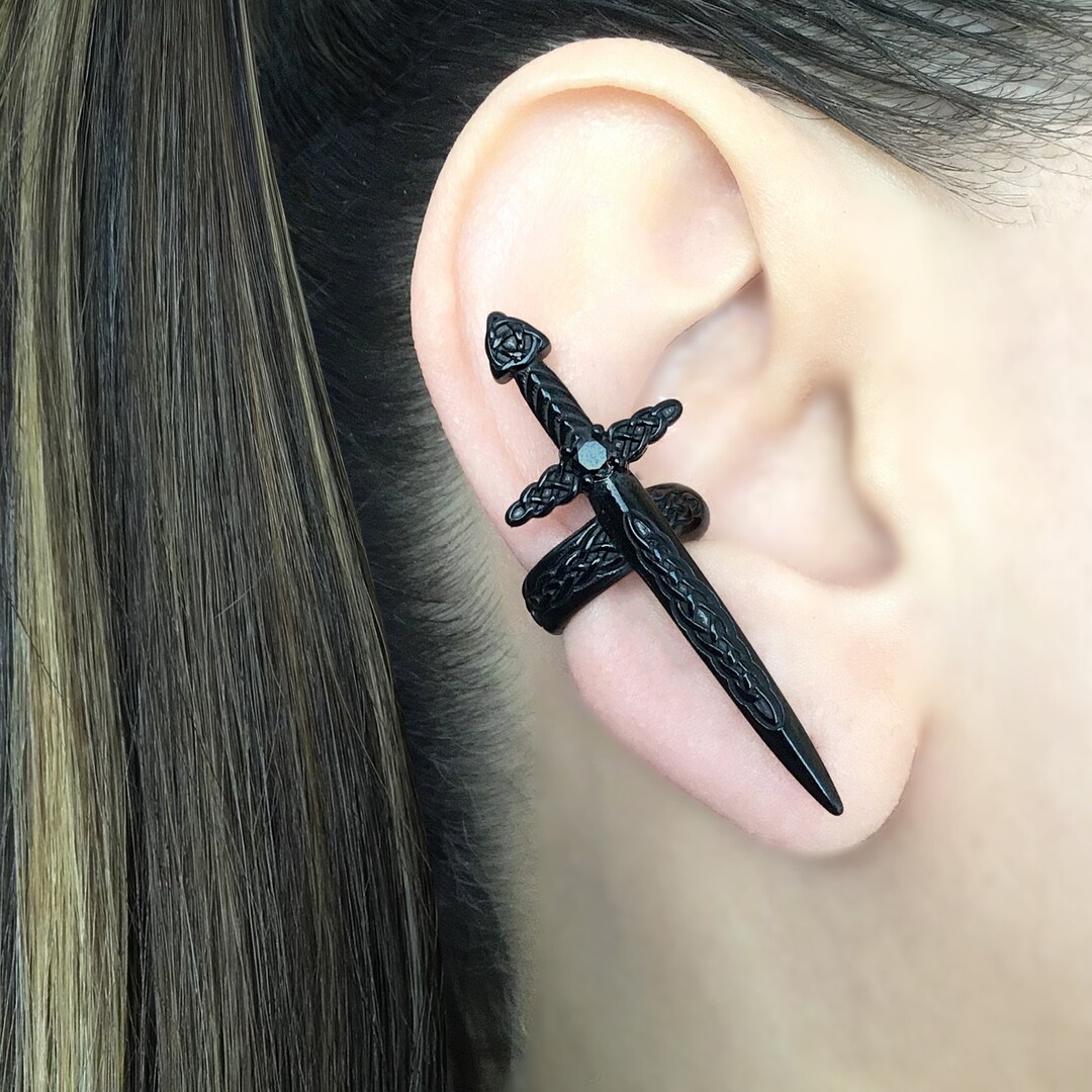 Celtic Sword Ear Cuff , Sword Cuff, Celtic Ear Cuff, Dagger Ear Cuff ...