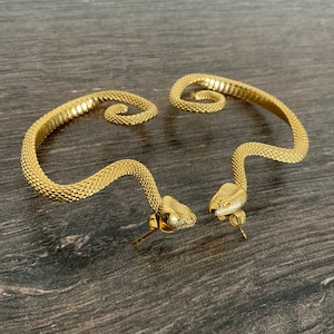 SINGLE Snake Cuff Earring, Snake Cuff Earring, Gothic Earring, Gothic ...