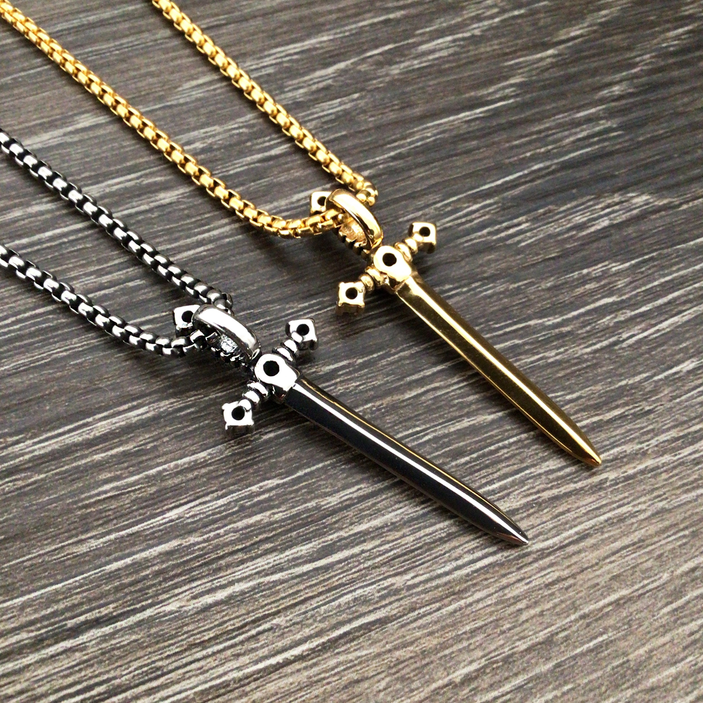 Sword Necklace Sword Pendant Sword Jewelry Dagger Necklace - Etsy