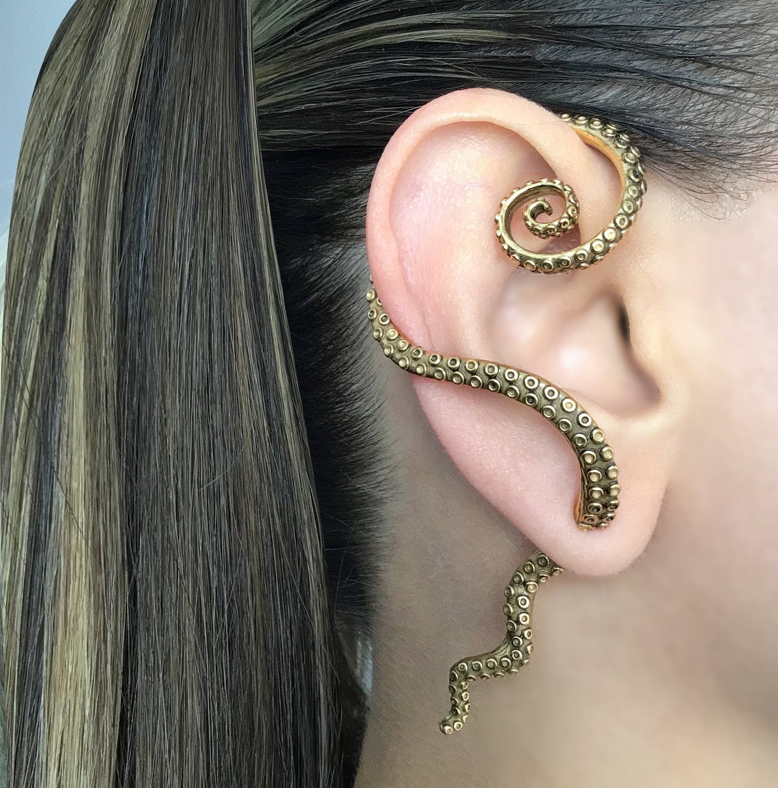 Octopus Tentacle Ear Cuff Octopus Tentacle Ear Cuff Ear - Etsy UK