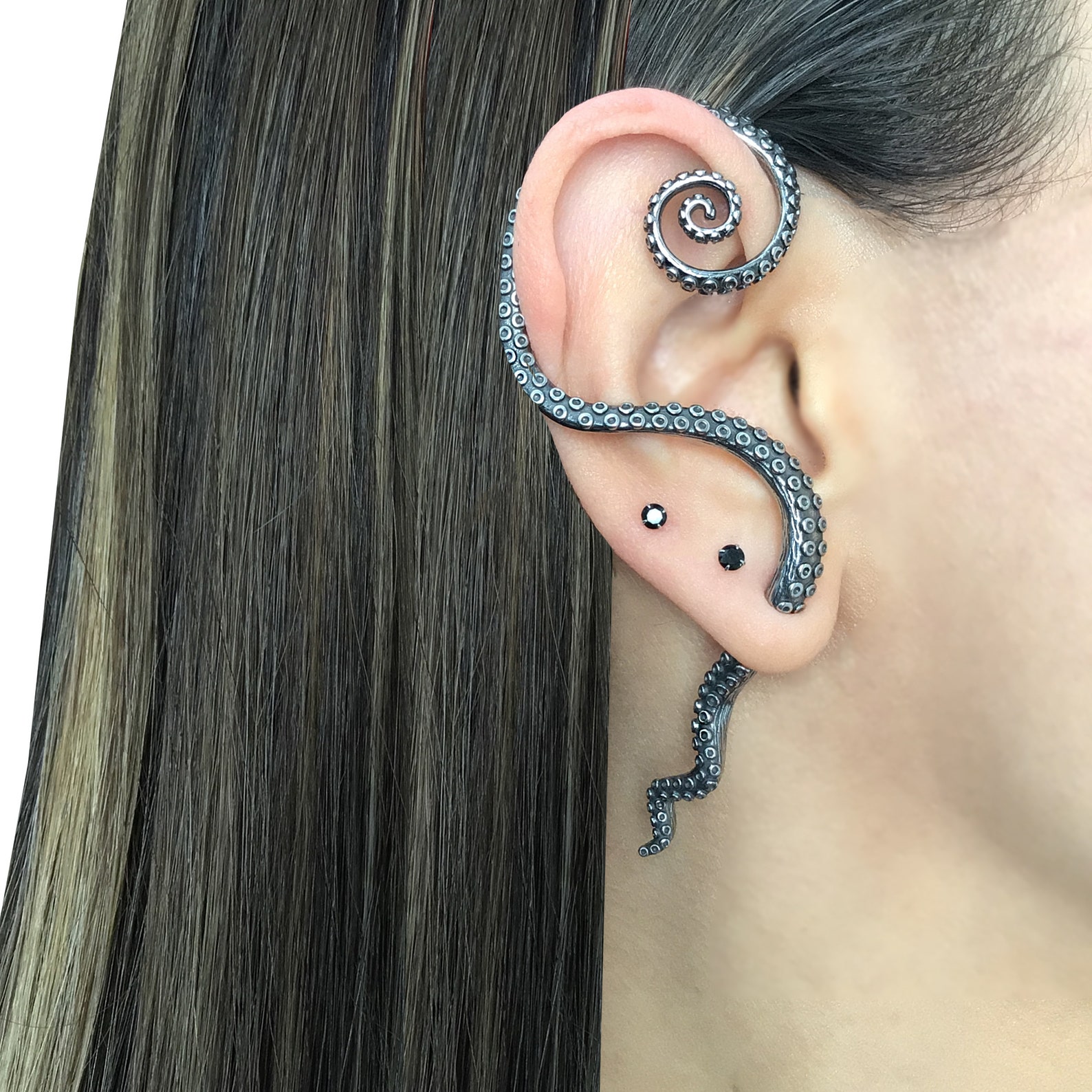 Octopus Tentacle Ear Cuff Octopus Tentacle Ear Cuff Ear - Etsy UK